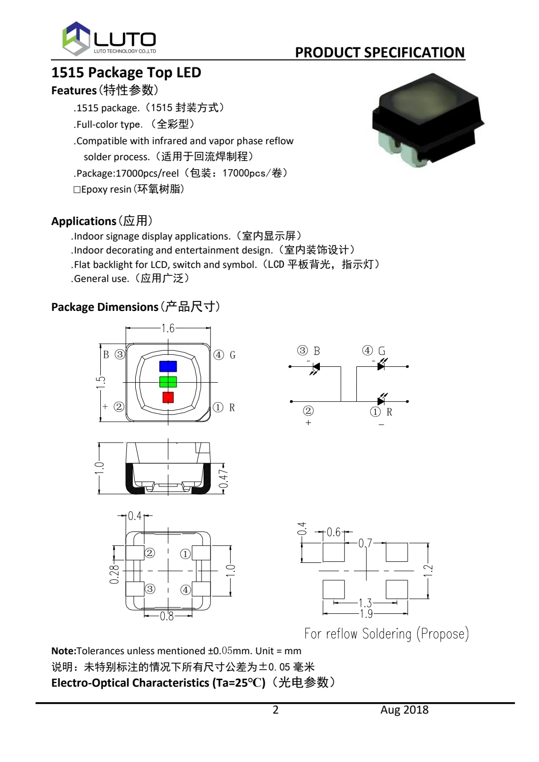 用于led显示屏的工厂高亮度1515 Smd Led Rgb/黑脸1515 Rgb Led/led Smd 1515 - Buy Led ...