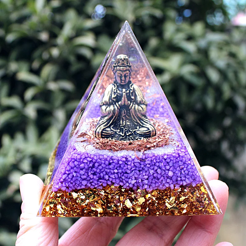 Hot Sale Orgonite Pyramids Resin Handmade Energy Generator Healing ...