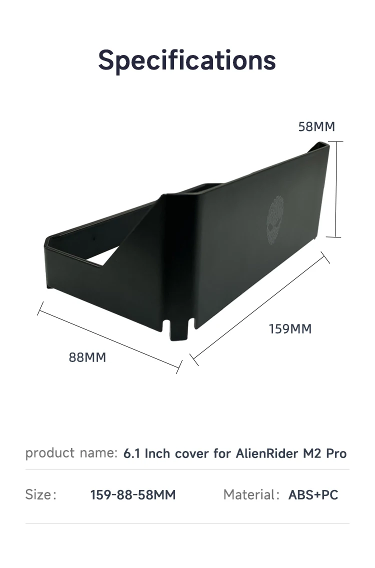 Alienrider Motorcycle Riding System 6.1 Inch Cover for M2 M12 Pro