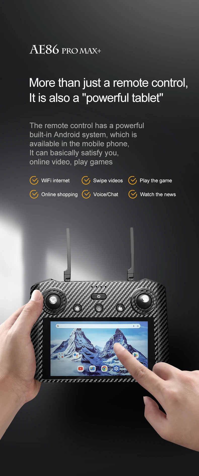 AE86 PRO Max Plus 4K HD Dual Camera FPV Brushless Quadcopter 3-Axis ...