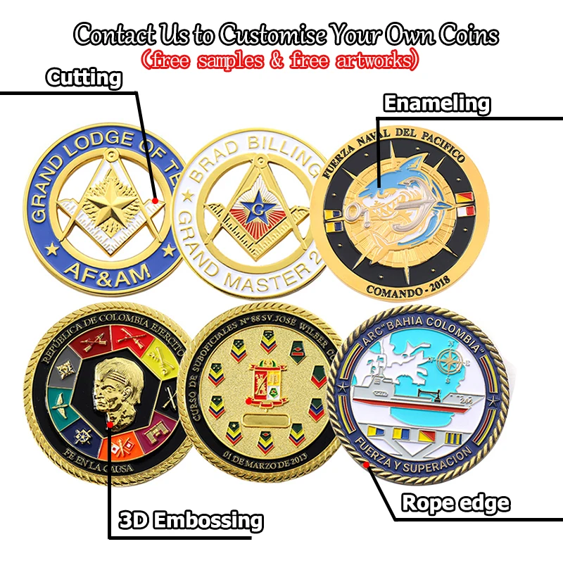 Alibaba.com: Custom 3D/2D metal challenge coin with engraved design and ...