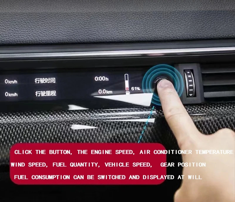 Car Instrument Dashboard Display Copilot Lcd For Audi A4 A4l S4 Rs4 A5 ...