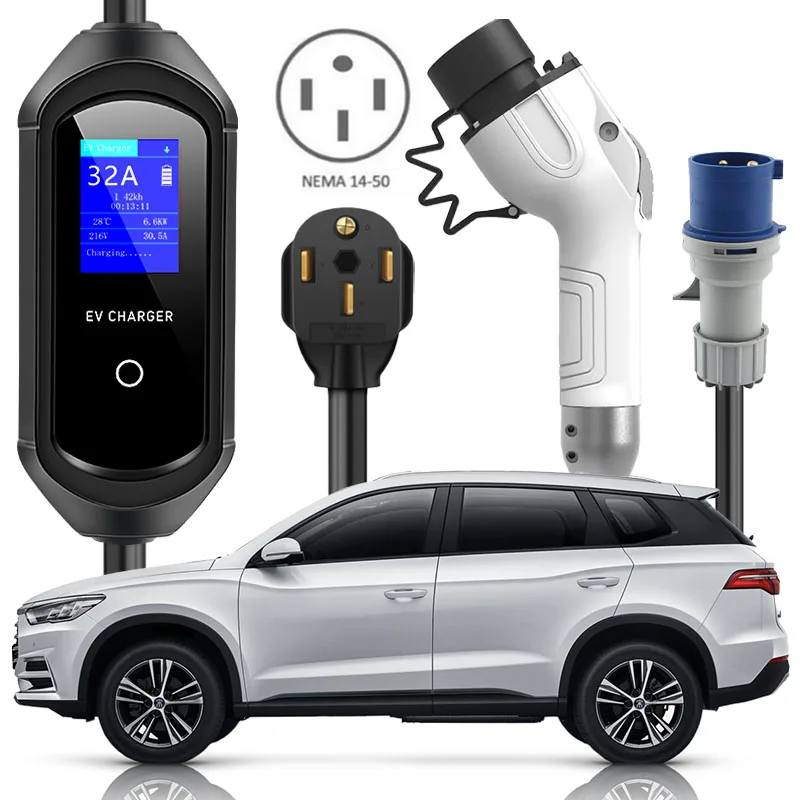 7 Kw Evse Charging Point For Byd Dolphin Han Home Ev Charger Portable ...
