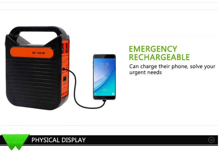Multi-function Solar Energy Power Bank for Outdoor Use