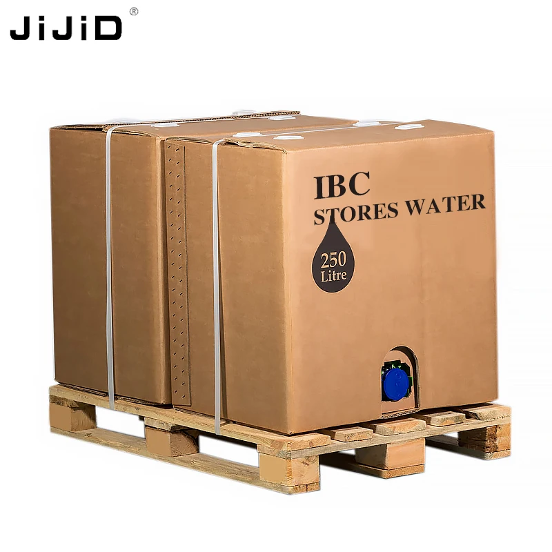 JiJiD corrugated paper ibc tank 1000 liter neu With bag ibc liner For ...