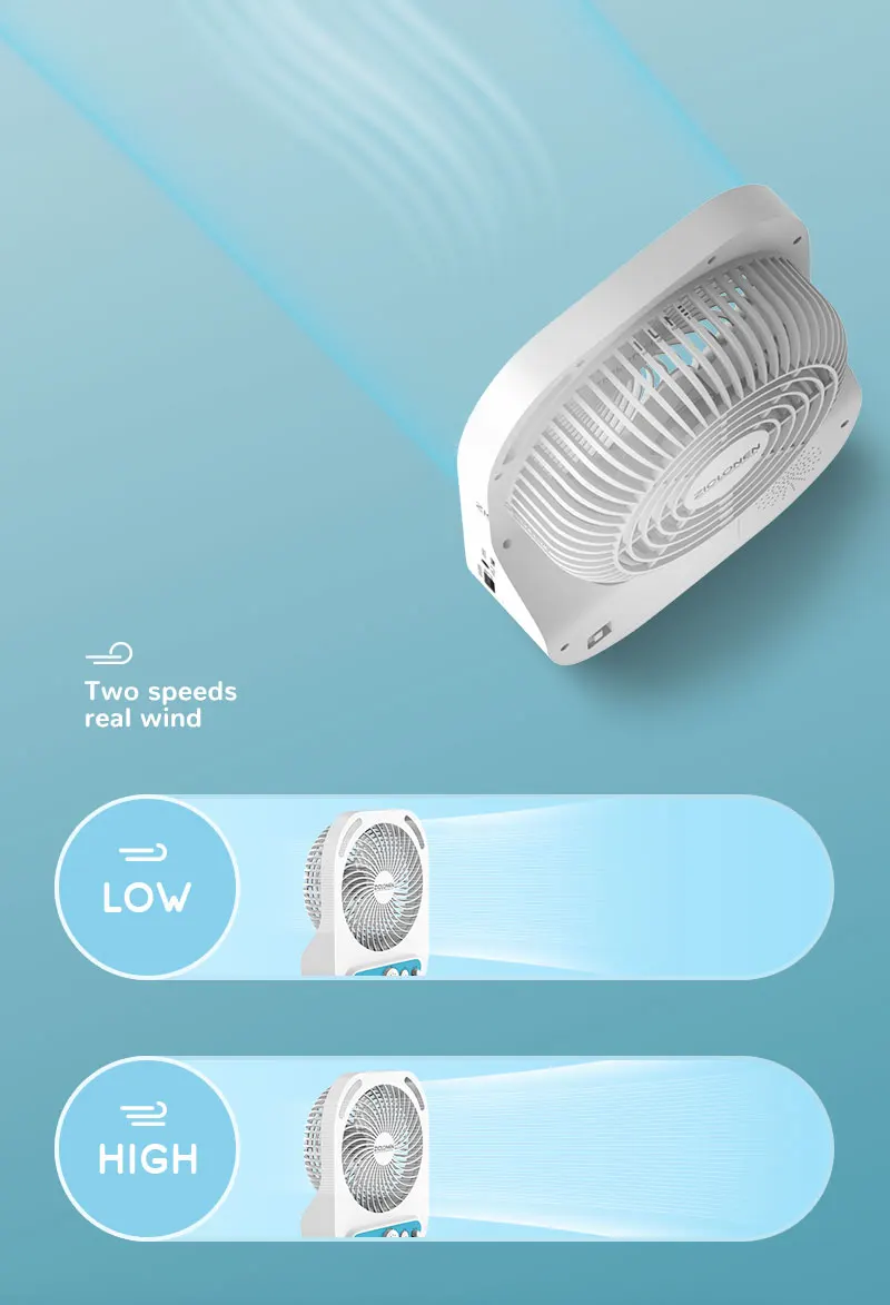 Mobile Charging Fan With Led Table Electric Usb Desk Rechargeable Li ...