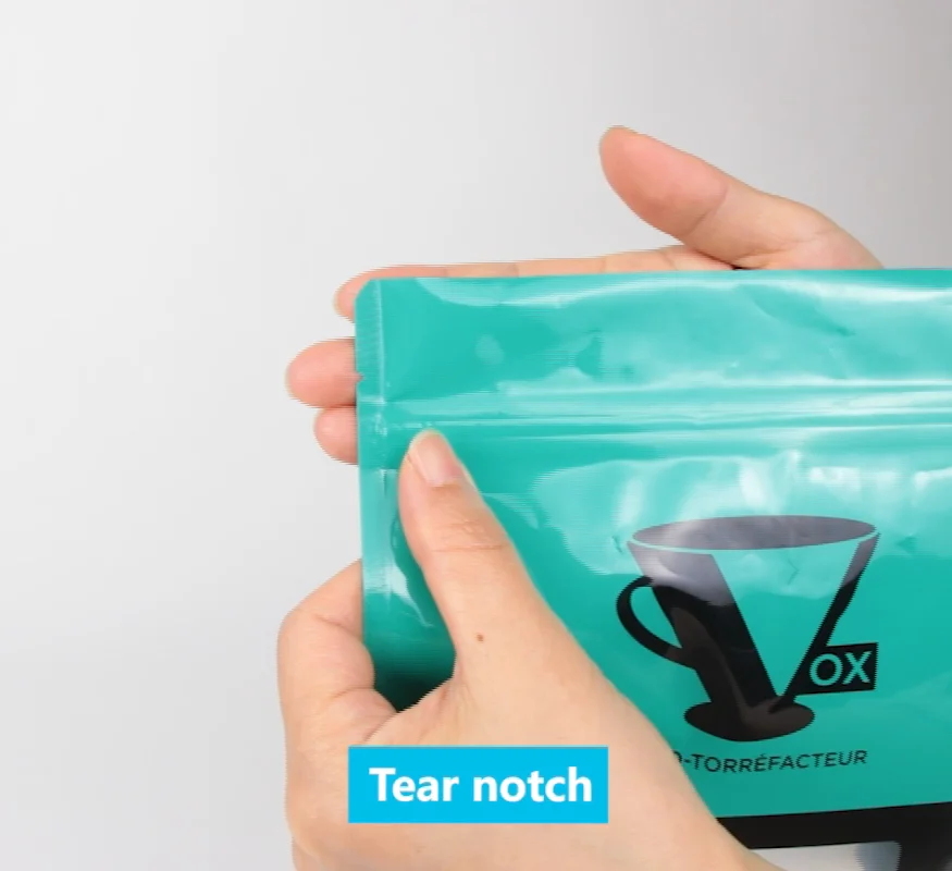 Custom Logo Coffee Powder Coffee Bean Packaging Mylar Bag Resealable ...