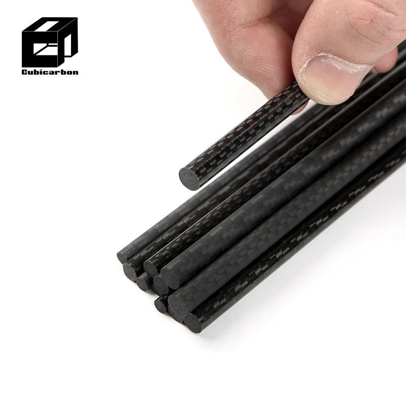 Custom Factory Carbon Fiber Solid Rod 3K 1mm 2mm 3mm 4mm 5mm 6mm 8mm ...
