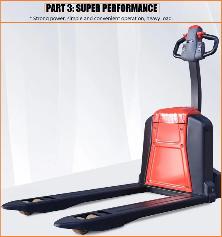 1500kgs 1.5ton Capacity Powered Pallet Jack Electric Pallet Truck - Buy ...