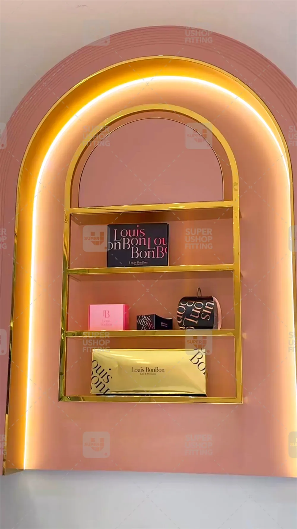 Custom Bubble Tea Cafe Shop Decoration Wooden Milk Tea Shop Display ...