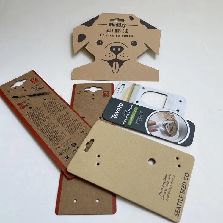 2mm Thick Cardboard Header Card Packaging Dog Belt Hang Tags Custom ...