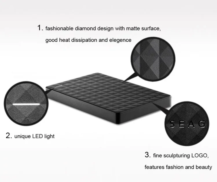 Seagate Expansion Hdd Drive Disk 1tb 2tb 4tb 5tb Usb3.0 External Hdd 2.5" Portable External Hard ...