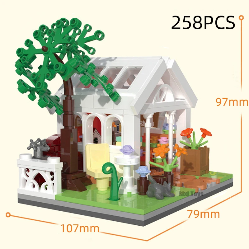 Zhe Gao 00291 Street View Creative Flower Shop House Architecture ...