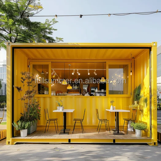 Industrial Style Coffee Bar & Food Container Shop House
