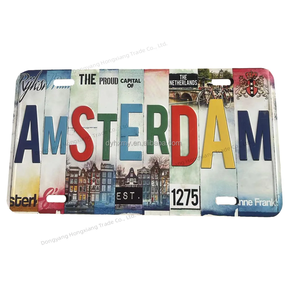 2024 Cartoon Car License Plates,Aluminum Car Number Plates Vehicle Car ...