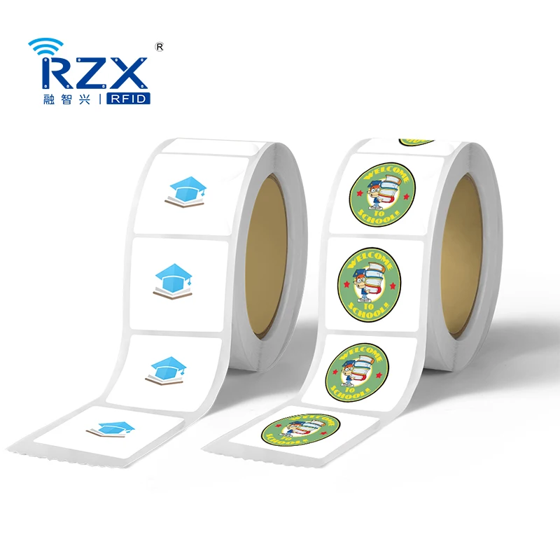 Printable Rfid Sticker 50*50mm 13.56mhz Icode Slix Adhesive Llibrary ...