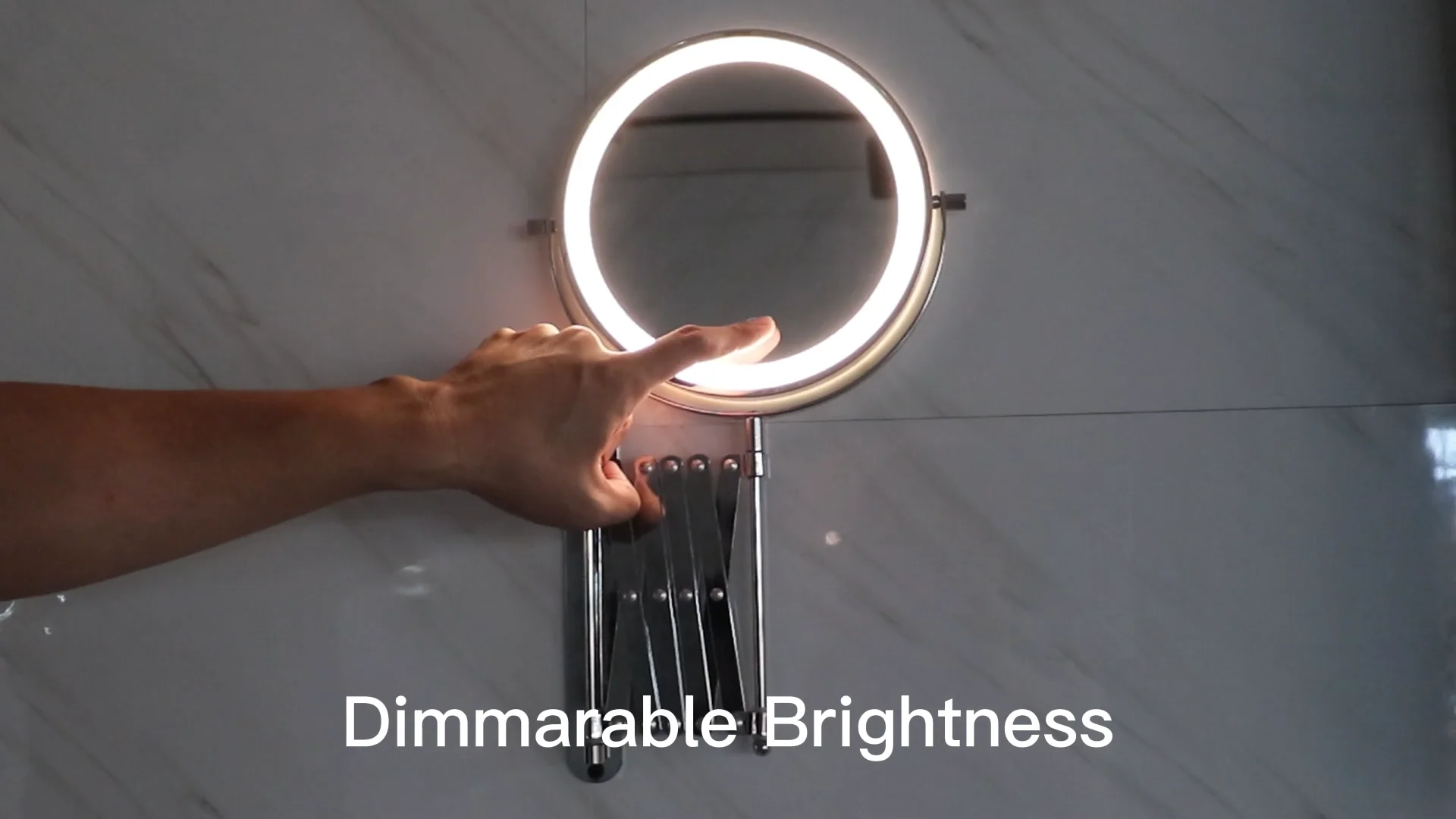 Wall Mounted Folding Arm Double Sided Extendable Retractable 10x ...