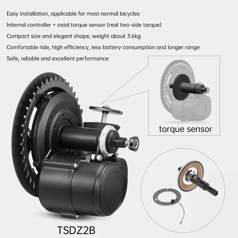Tongsheng Tsdz2 Ebike Kit Electric Bicycle Central Mid Motor Torque ...