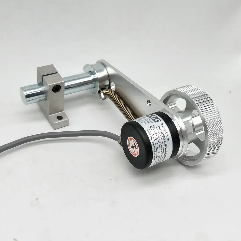 Custom Length Encoder Wheel Knurl Aluminum PU Rotary Encoder Measuring