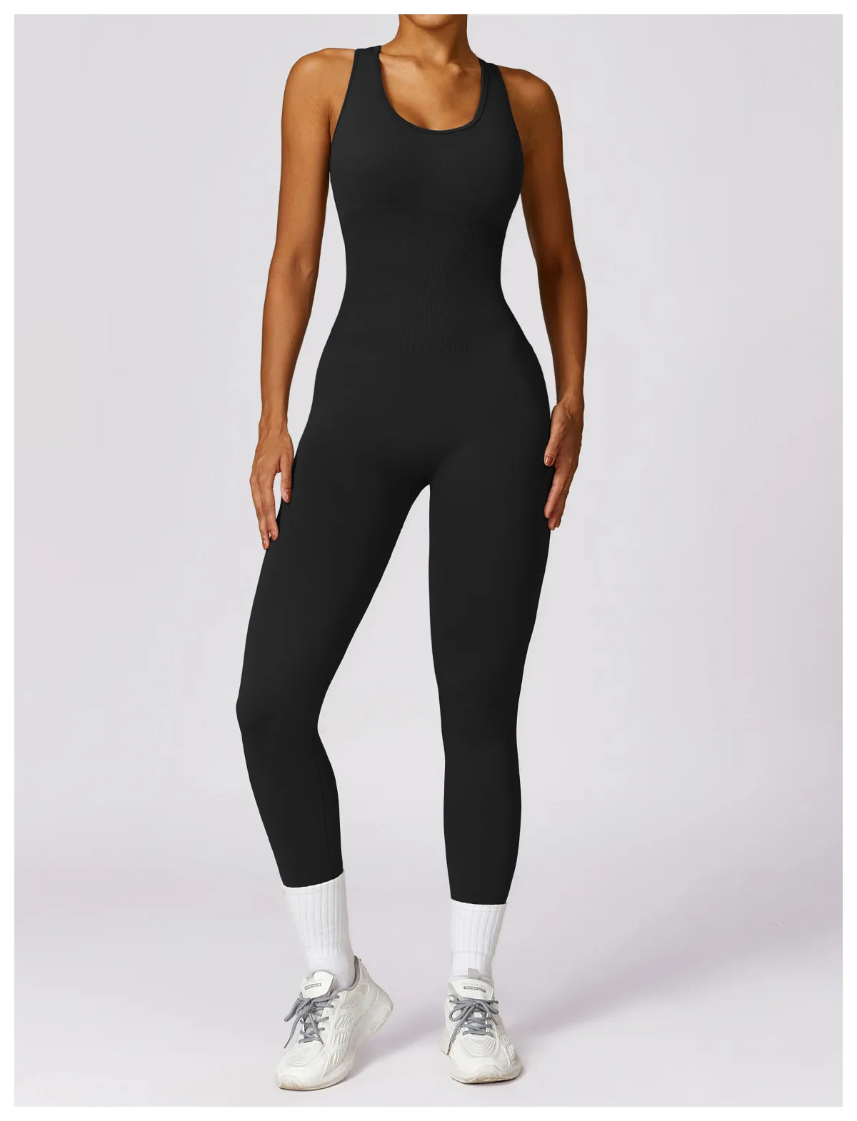 Women Active Sport Girls One Piece Slimming Elastic Compression Jumpsuit Gym Sportswear Women ...