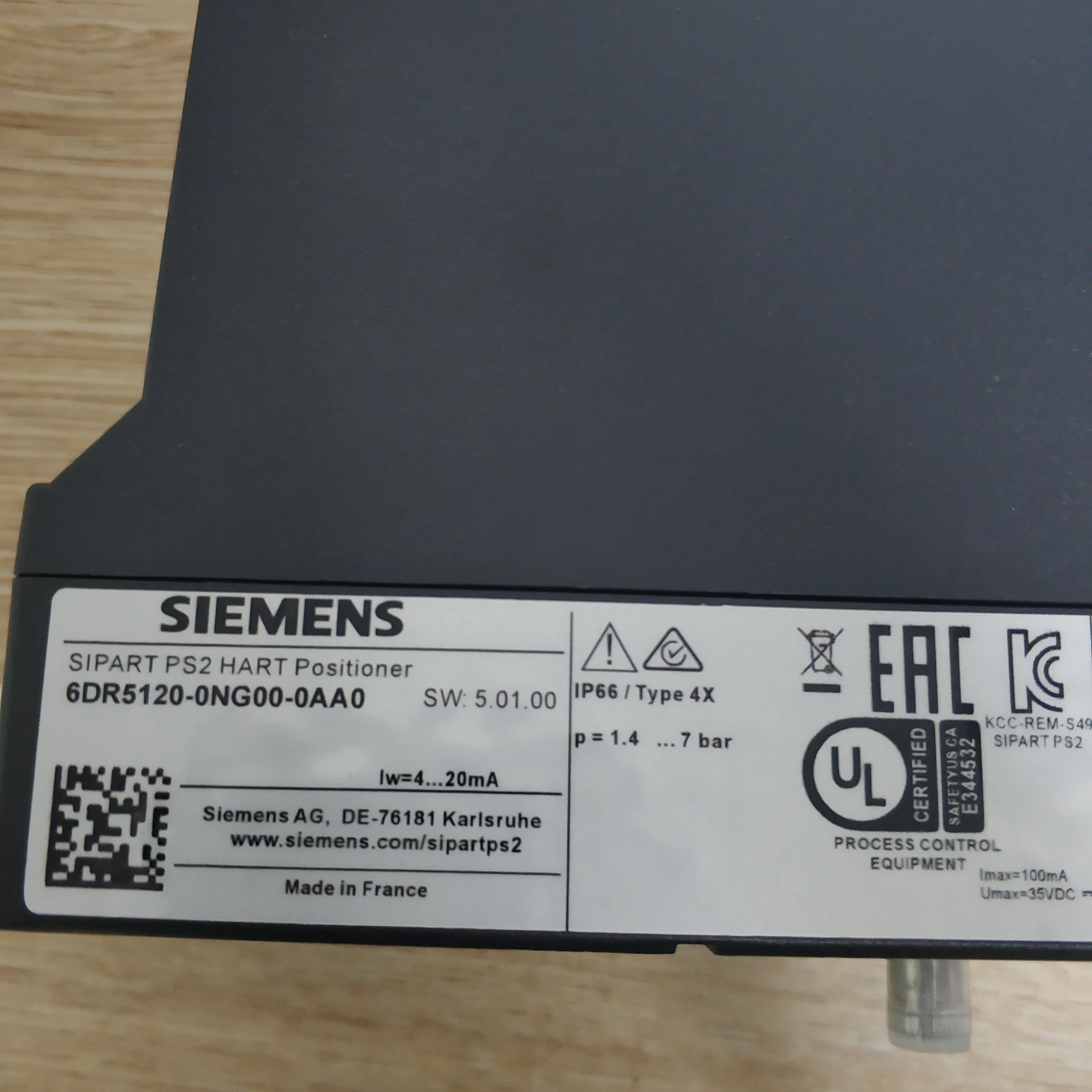 Siemens Sipart Ps2 Hart Positioner 6dr5120-0ng00-0aa0 - Buy Value ...