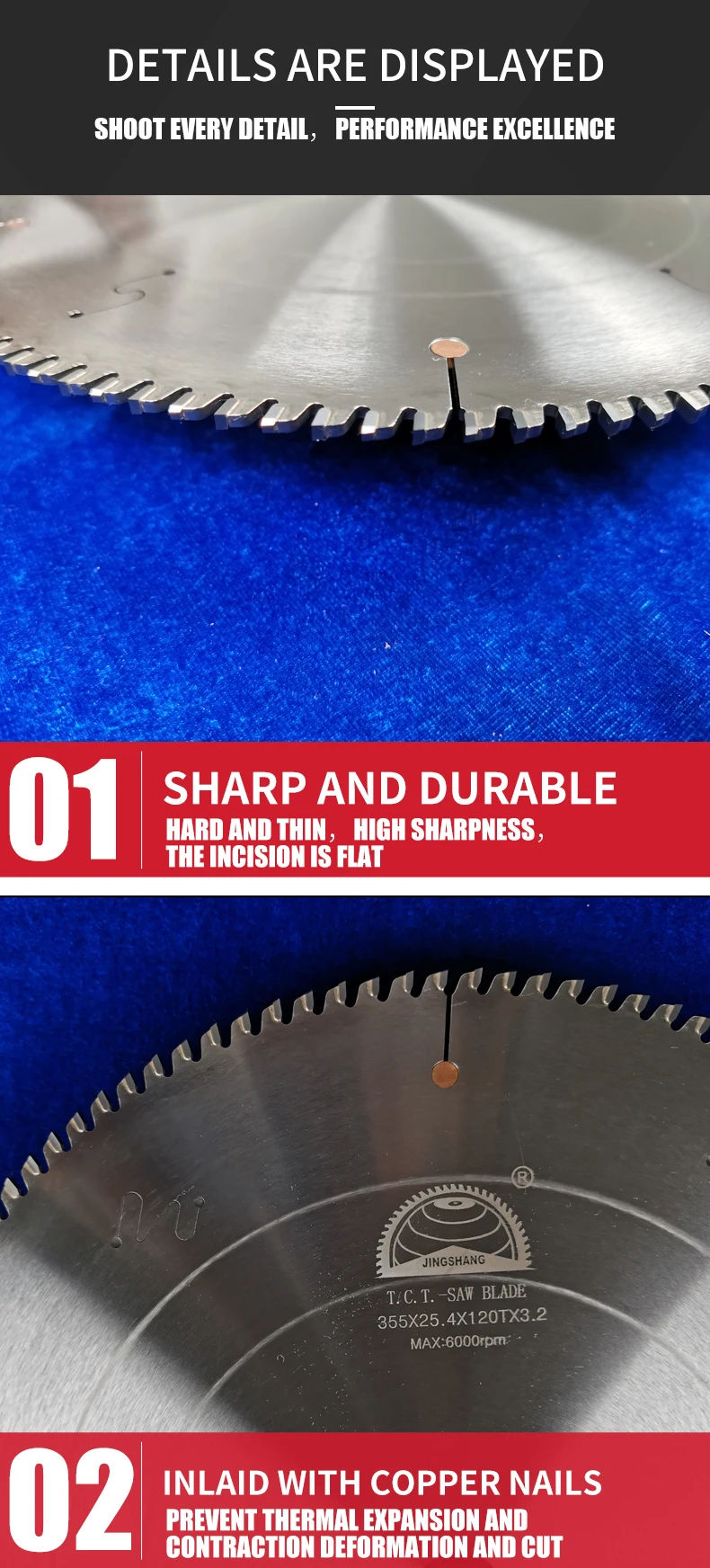 Circular Carbide Tipped Saw Blades 355mm Aluminium Cutting Blade - Buy ...