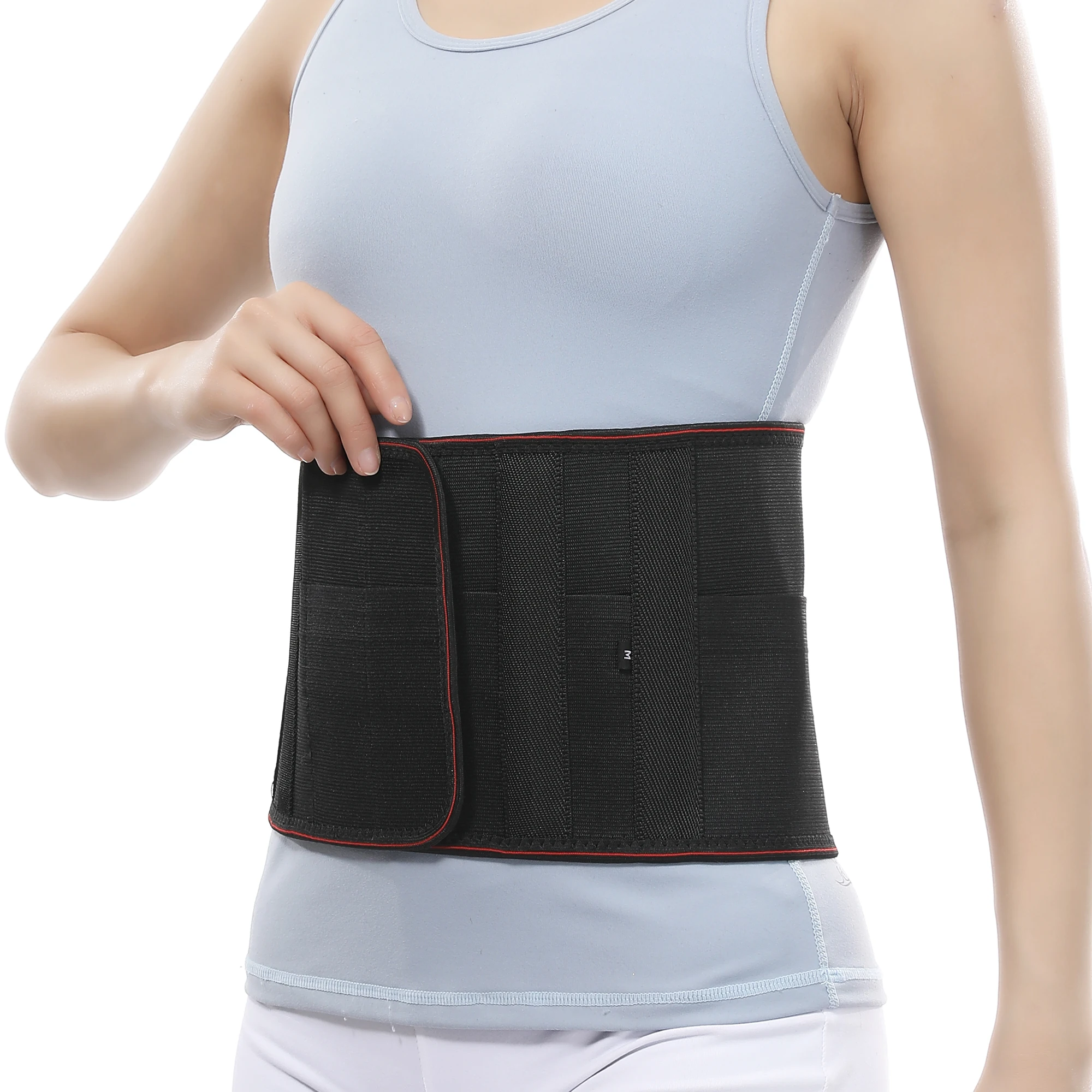 Adjustable Athletic Waist Trainer Sweat Waist Brace with Compression ...