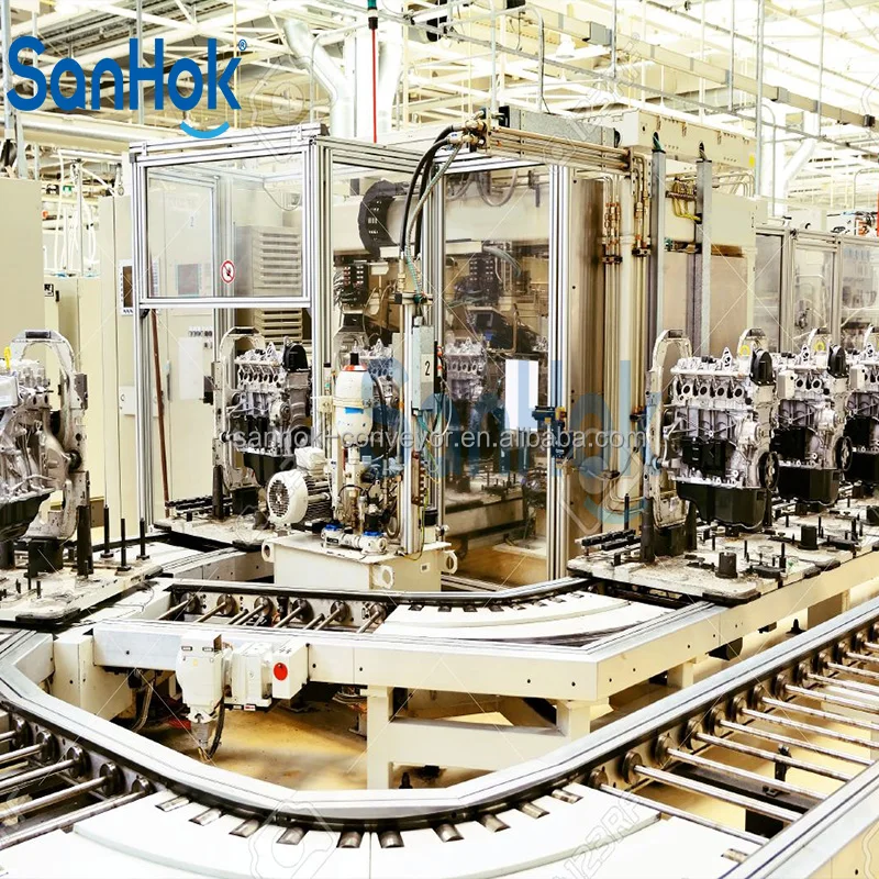 Automatic Chopper Motorcycle Assembly Line - Slat Chain Conveyor with ...