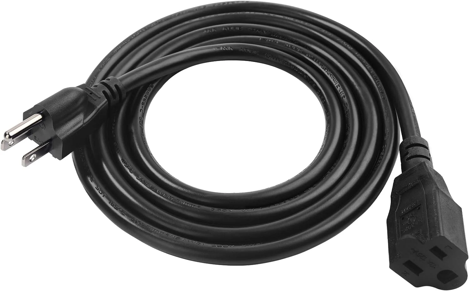 North American Power Cord Extension,Nema 5-15p To C19,6',14 Awg,15a ...