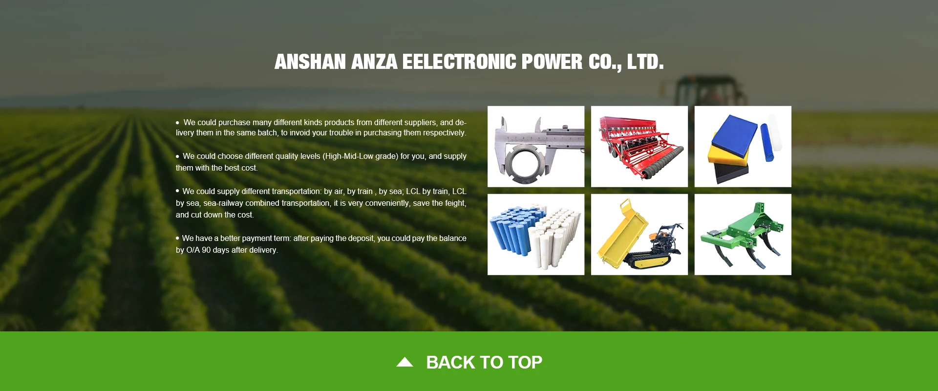 Company Overview - Anshan Anza Electronic Power Co., Ltd.