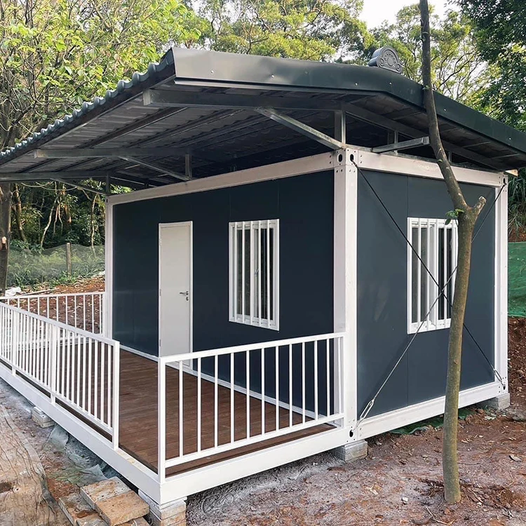 simple portable single-room prefab container house prefabricated ready ...