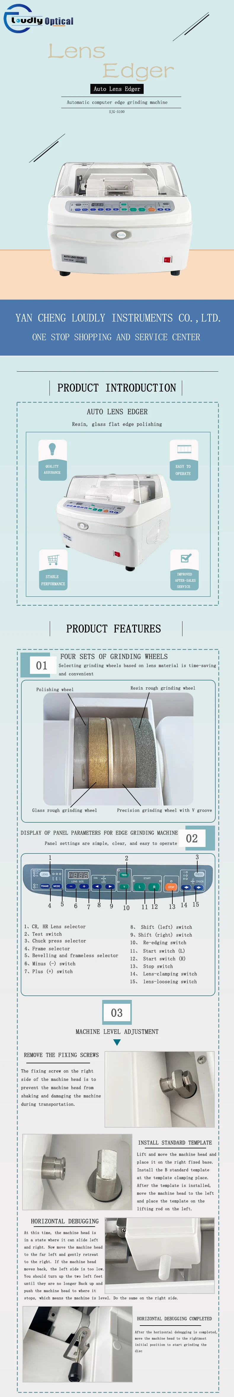 Optical Instrument Auto Lens Edger Grinder Cutter Glass Polishing ...