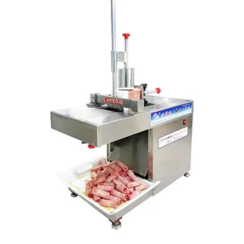 China Factory Production Line Automatic Salmon Bacon Frozen Meat Slicer ...