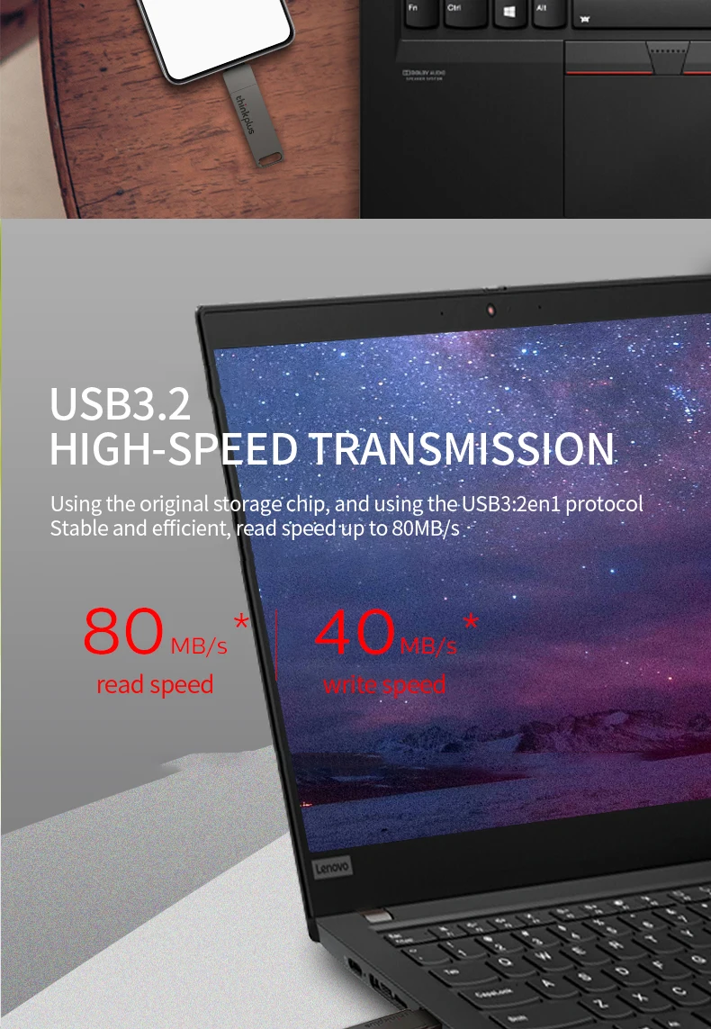 联想Thinkplus MU90双接口移动电脑u盘USB3.0/Type-c闪存u盘| Alibaba.com