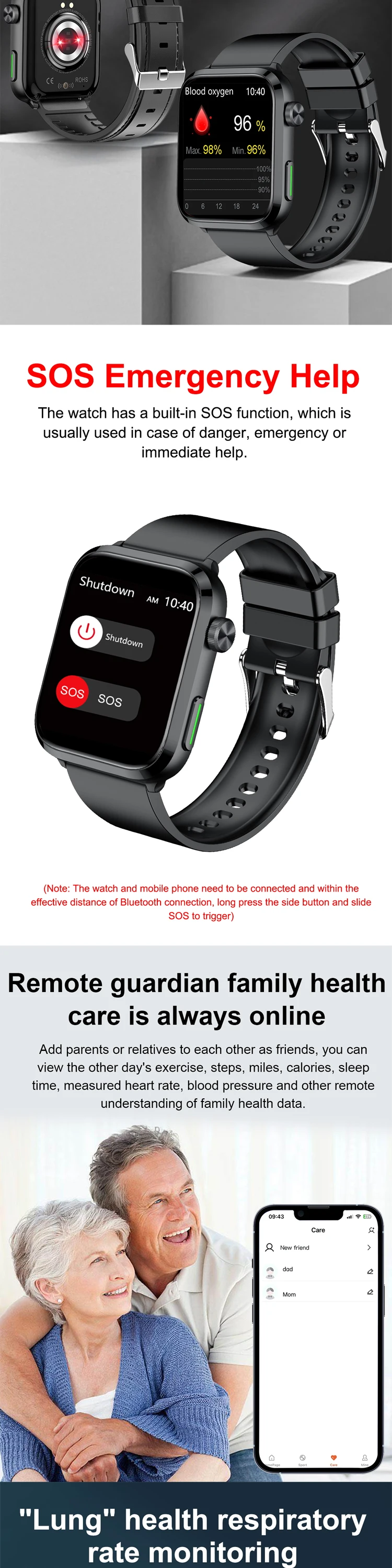 2024 Men Smart Watch F220 Body Temperature Smartwatch With Bt Call ...