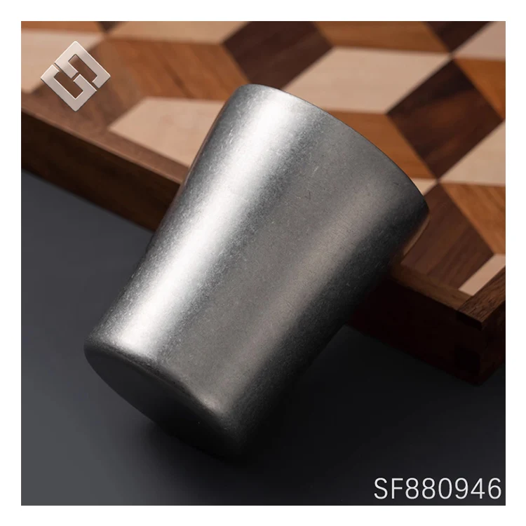 300ml Bar Restaurant Stackable Double Wall Stainless Steel Beer Mug ...