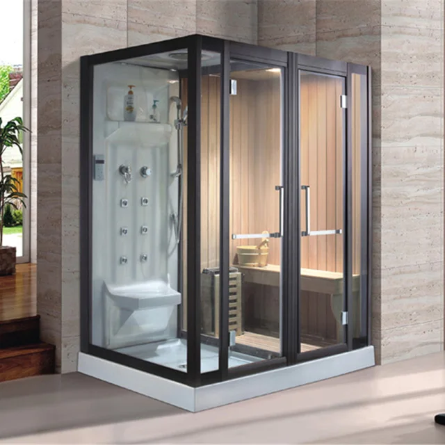 Modern Bathroom Luxury Steam Sauna Combo Shower Sauna Combines Wet ...