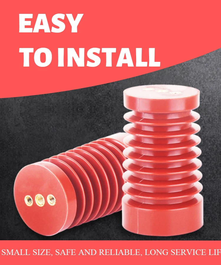 40.5kv 36kv High Voltage Switchgear Epoxy Resin Red Post Insulator ...