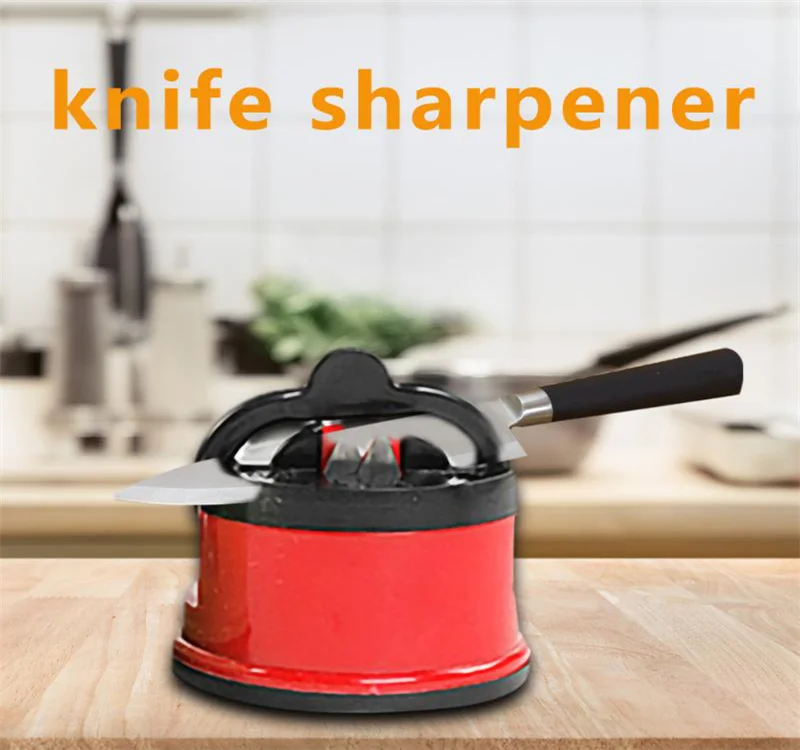 Efficient Kitchen Sharpening Tool - Secure Suction Sharpener
