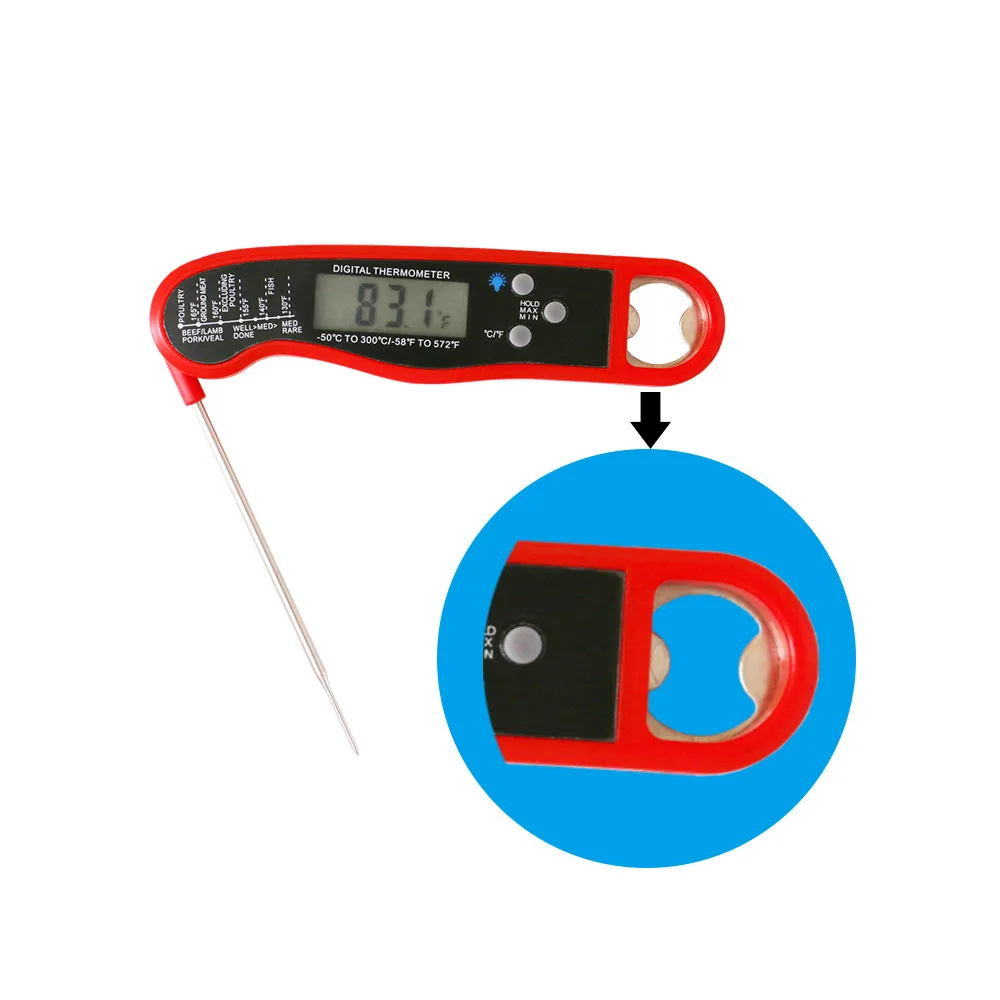 Outdoor Grilling and BBQ Thermometer Digital Instant Read Food ...