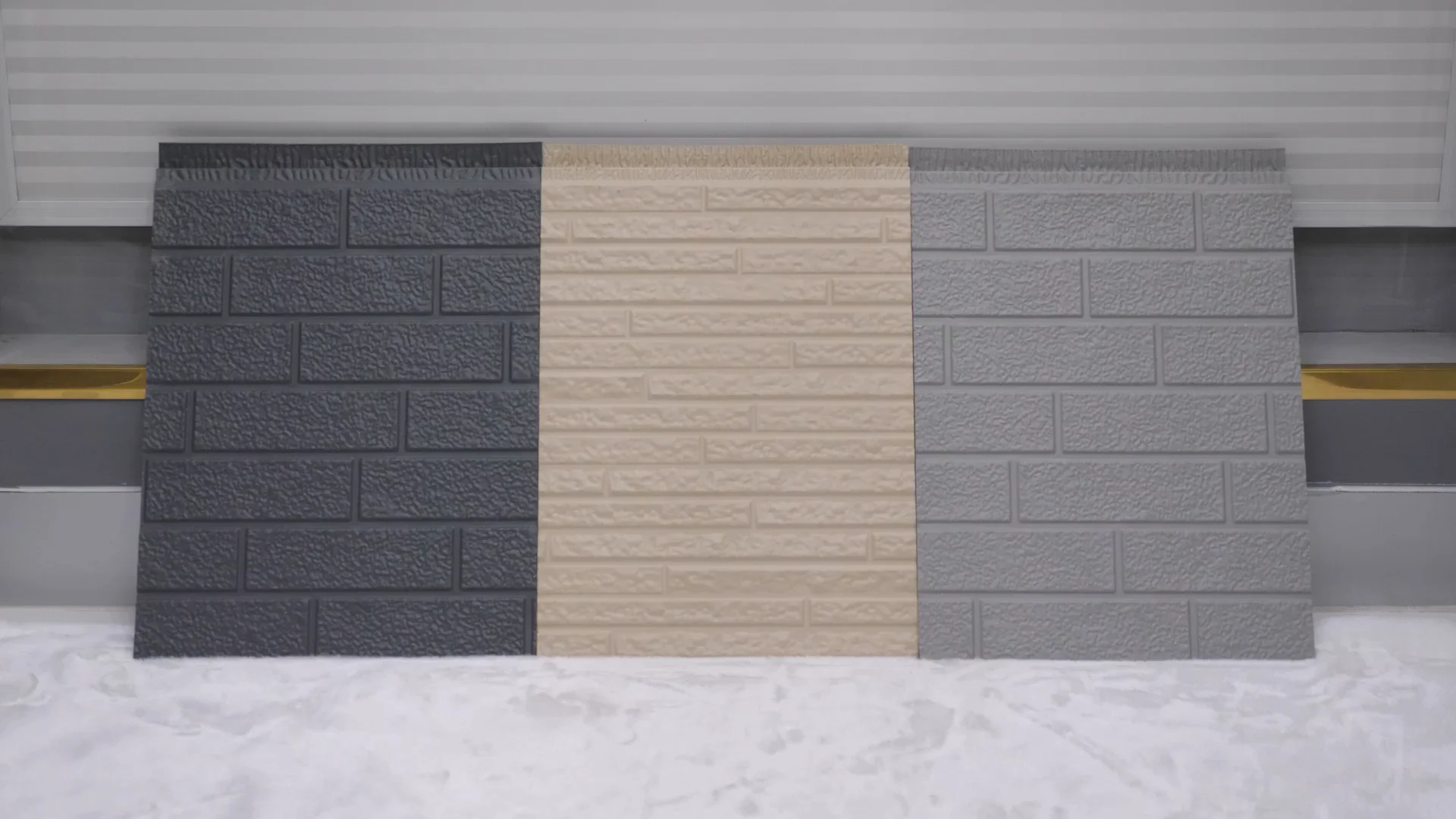 Colourfast Metal Cladding Pu Brick Wall Panels Polyurethane Foam ...