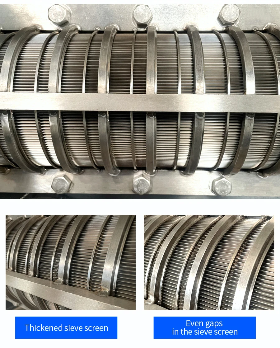 Double Screw Food Waste Screw Dehydrator/waste Water Dewatering Machine ...