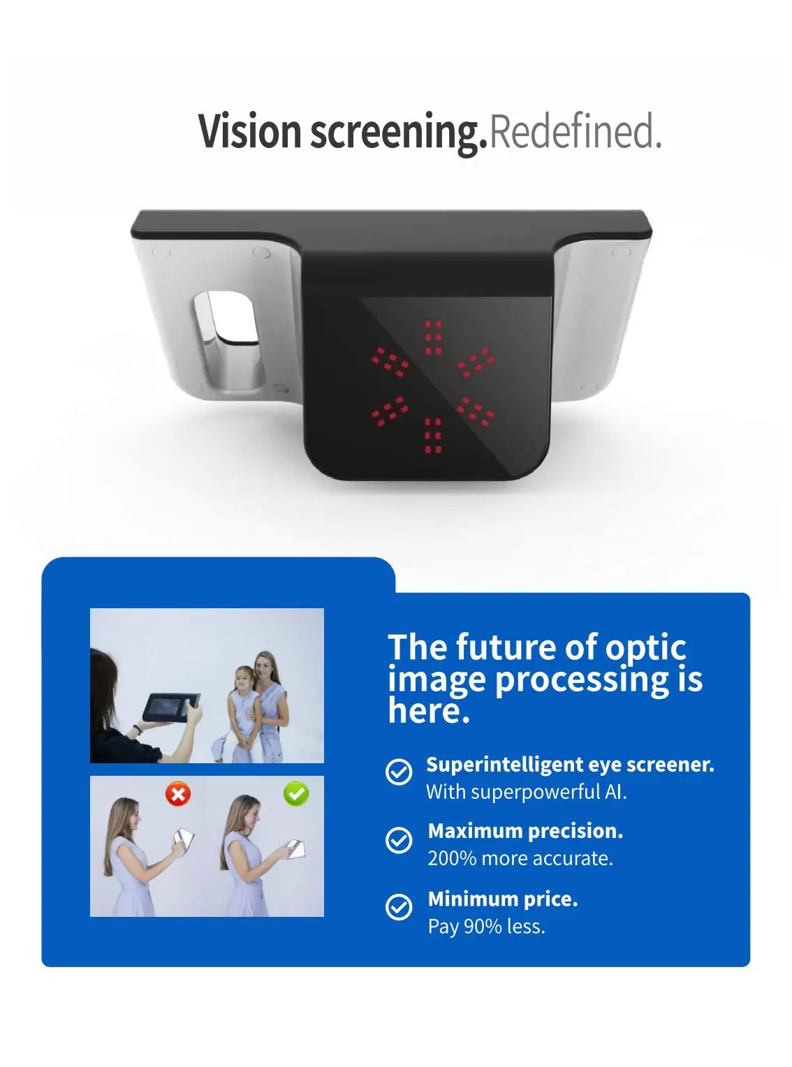 Handheld Vision Screener - Portable Auto Refractor C10