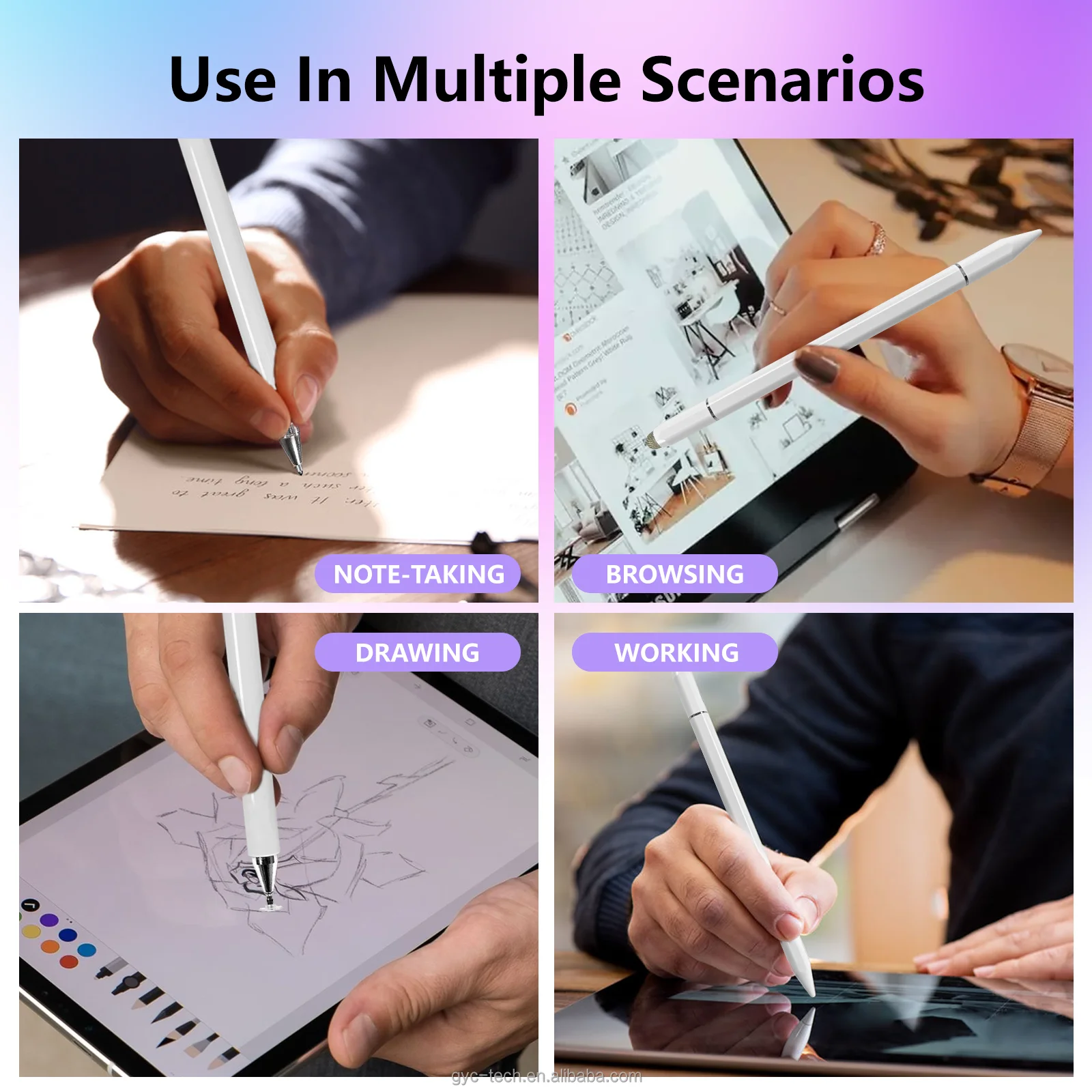 High Quality 3 in 1 Design Smart Passive Stylus Pencil With Magnetic ...