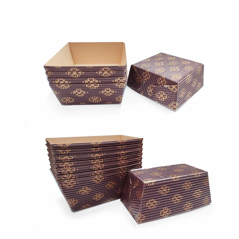 Brown Corrugated Paper Wrap Tray Disposable Baking Attic Mold Oven ...