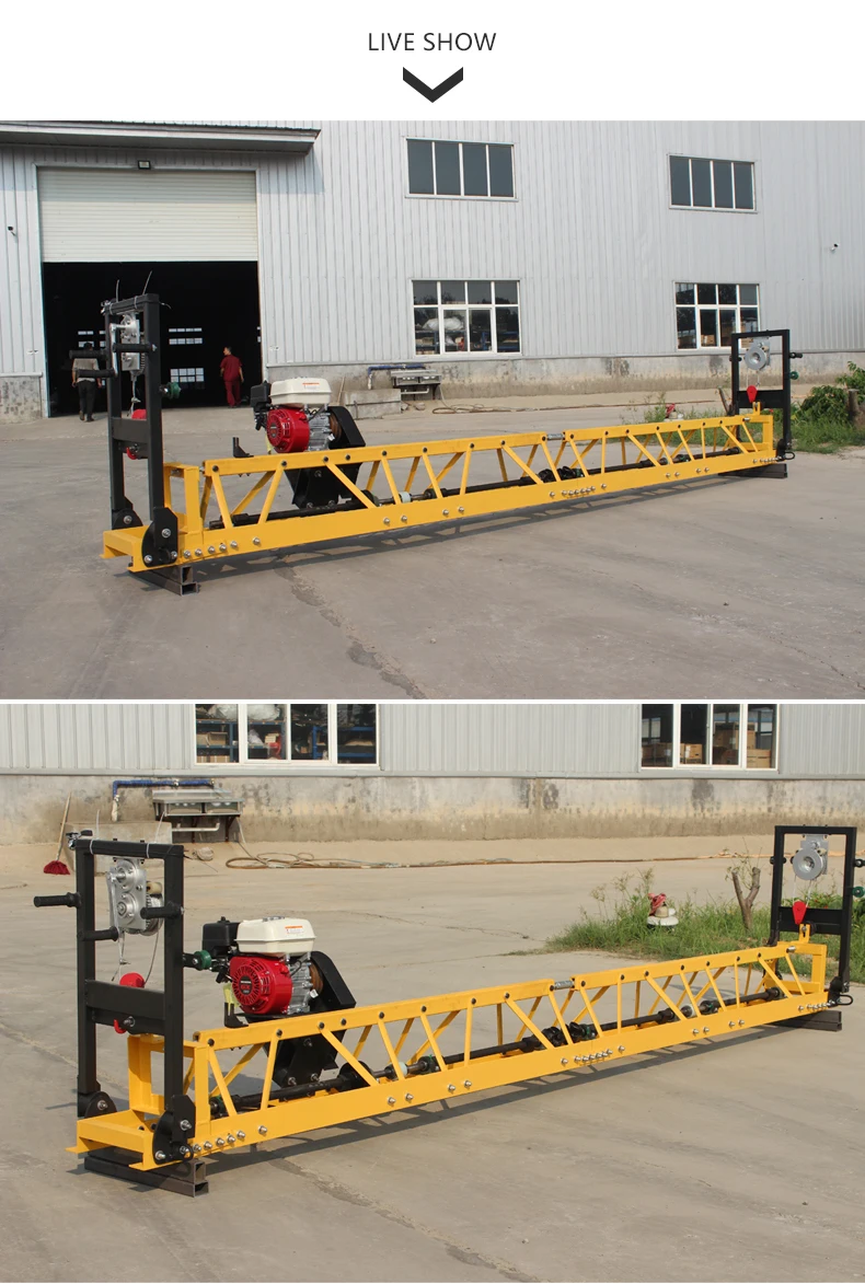 Factory Price Concrete Vibratory Truss Screed Concrete Floor Leveling ...