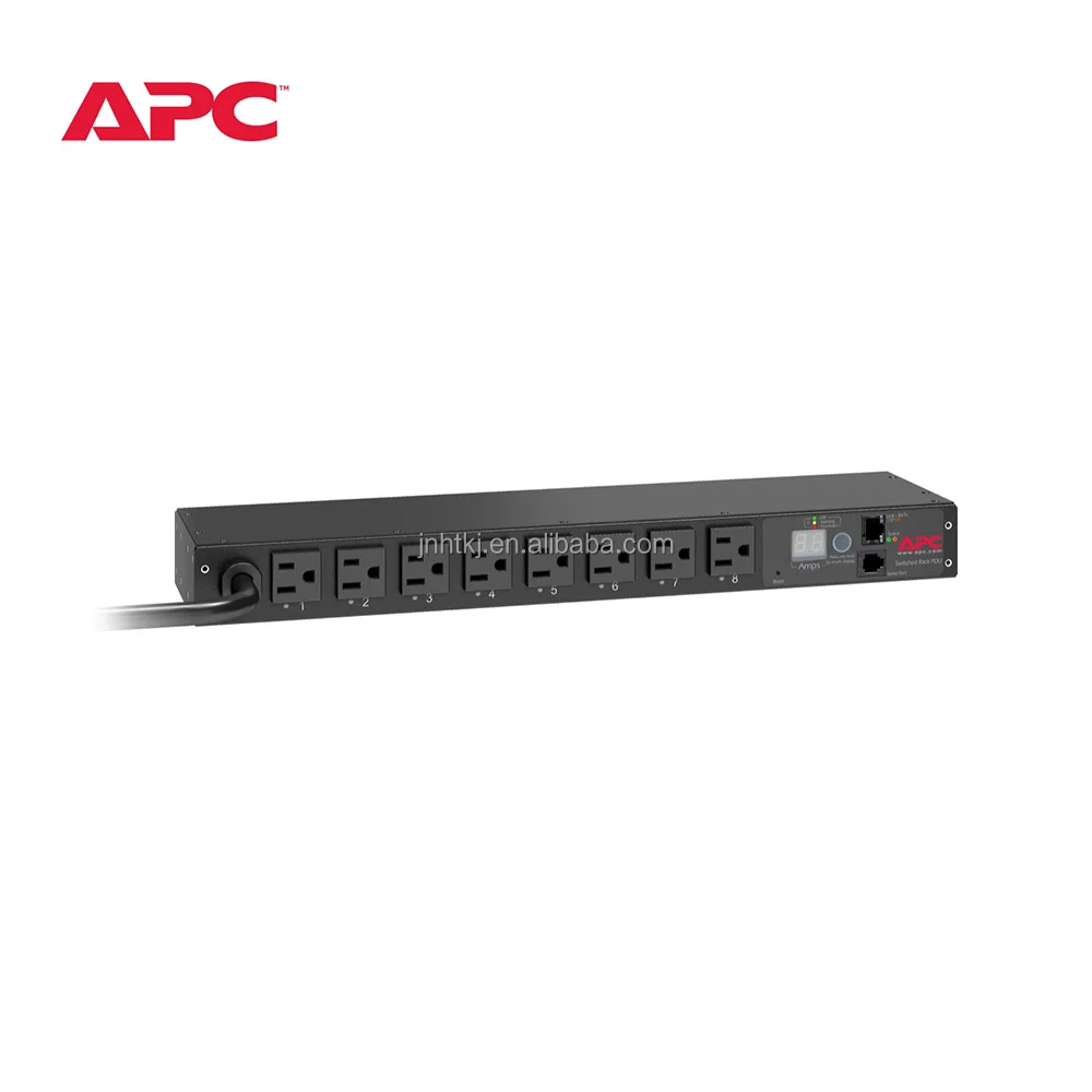 APC PDU AP7900B Rack PDU, Switched, 1U, 15A, 100/120V, (8) 5-15, Rack APC PDU, Horizontal APC ...