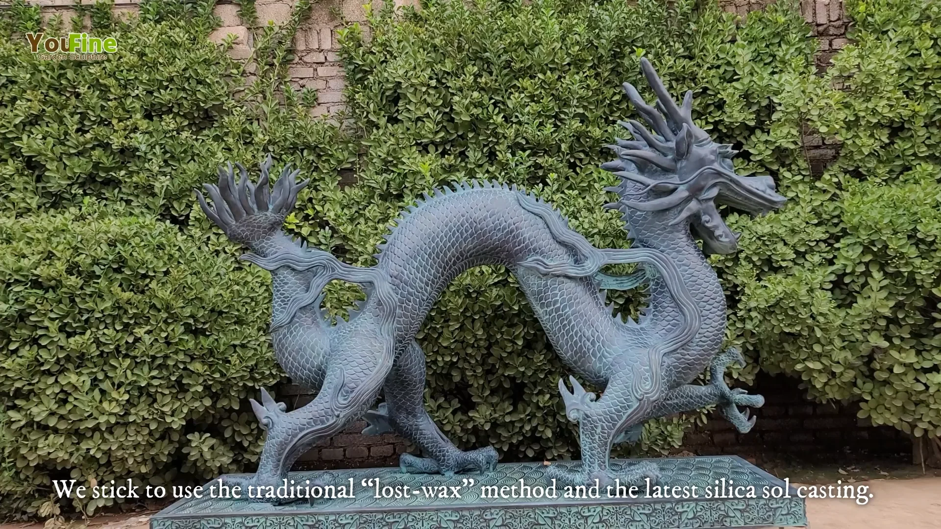 Custom Large Size Classic Chinese Mythology Brass Bronze Dragon And ...