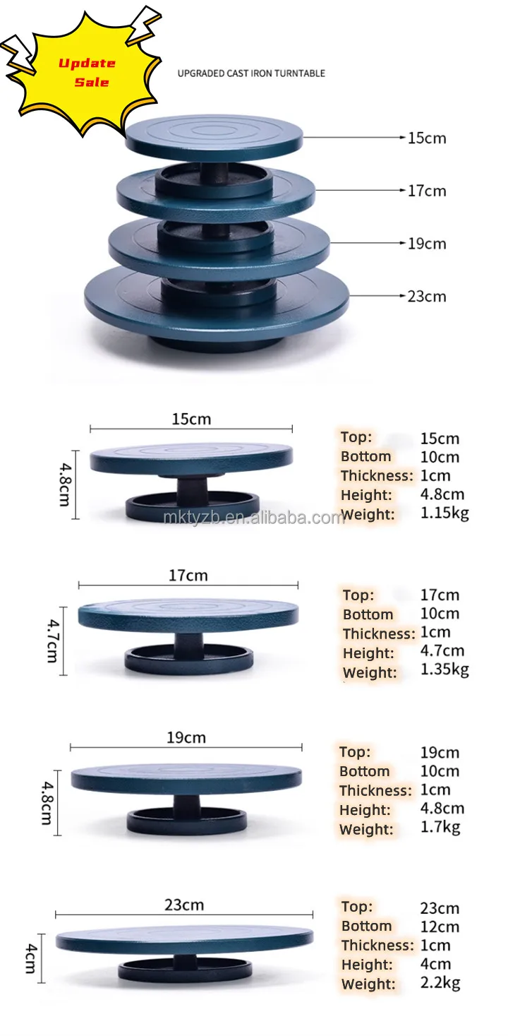 Premium DIY Pottery Banding Wheel – 7inch for Potters, Ideal for Clay ...