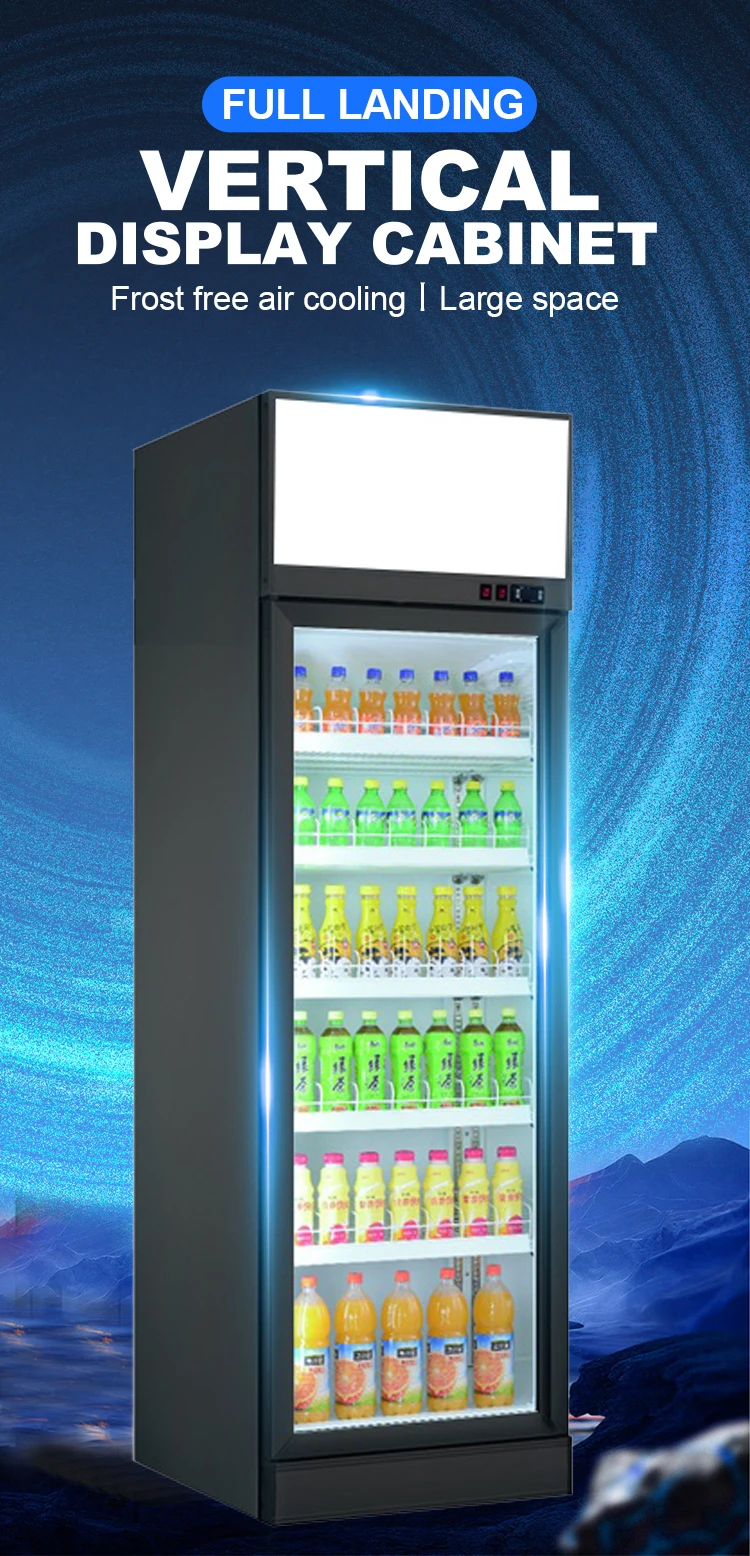 Supermarket Single Door Beverage Freezer - Efficient Cooling